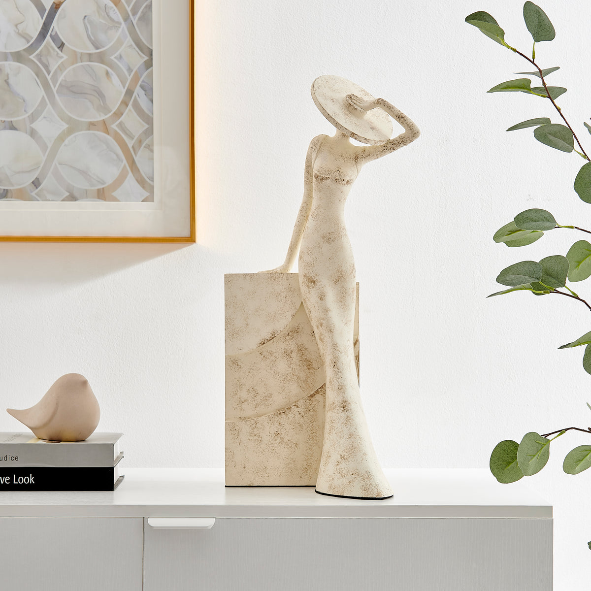 Eliza Sculpture // Marble Stone Finish – Finesse Decor