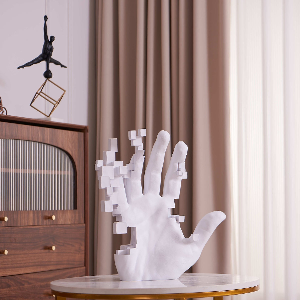 Pixel Hand // Matte White – Finesse Decor