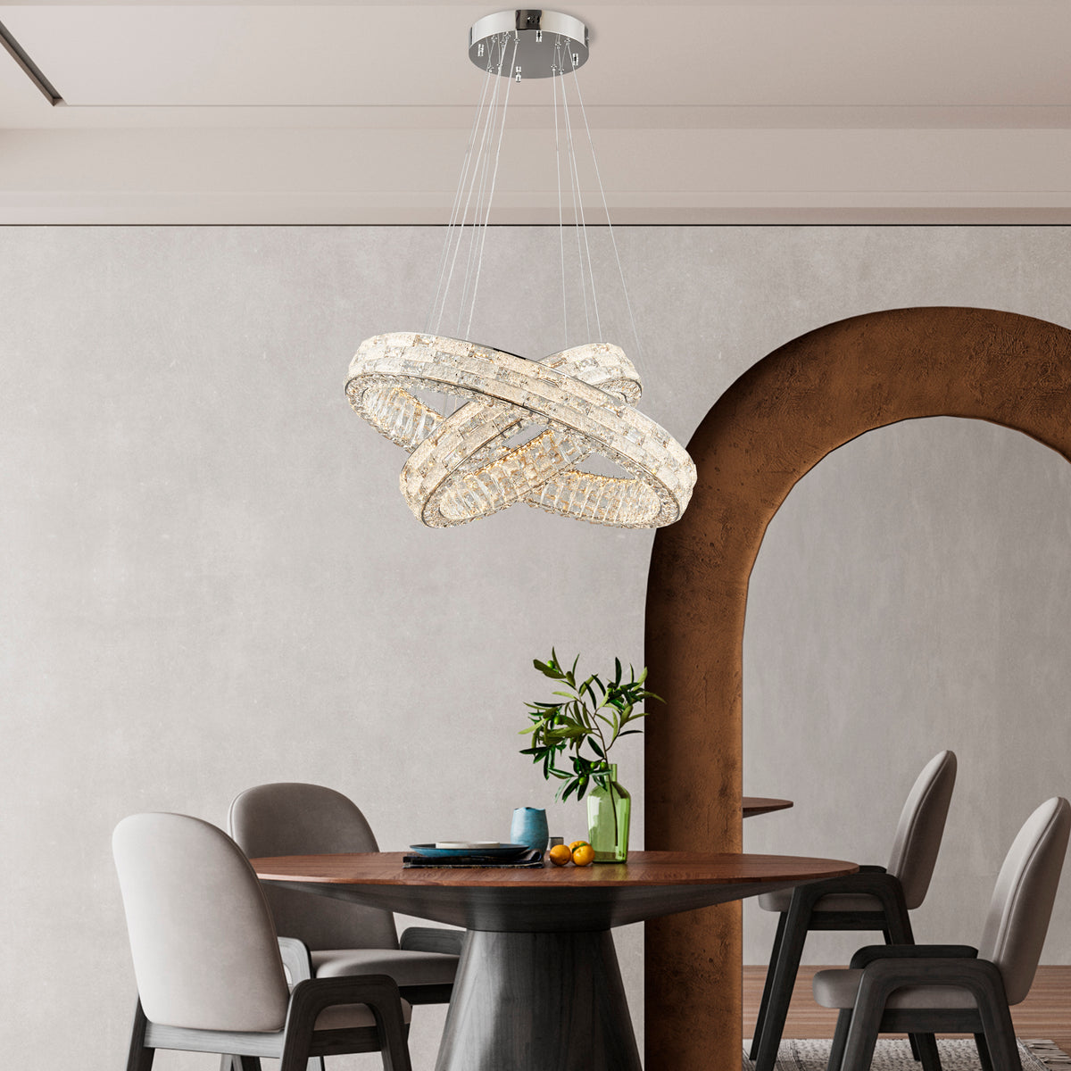 Helix Chandelier // Chrome – Finesse Decor